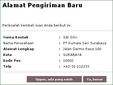 Mikrotik.ID : Menentukan Alamat Pengiriman